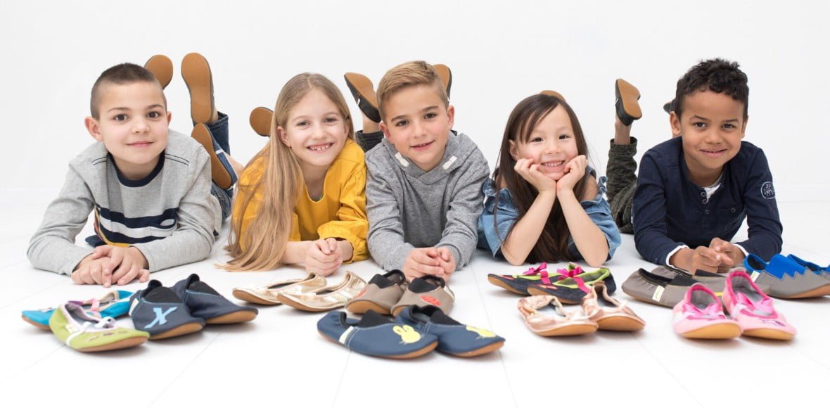 Rolly Slippers | Leather school and preschool slippers for children